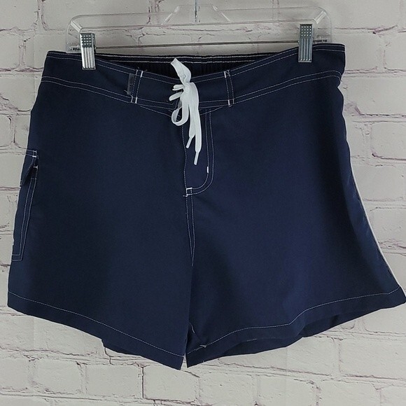 Shorts | Raya Sun Navy Blue Beach Shorts Size Small | Poshmark